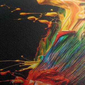 Abstract Paintbrush Splash Art, Canvas Wall Art Print, Ready to Hang - Etsy