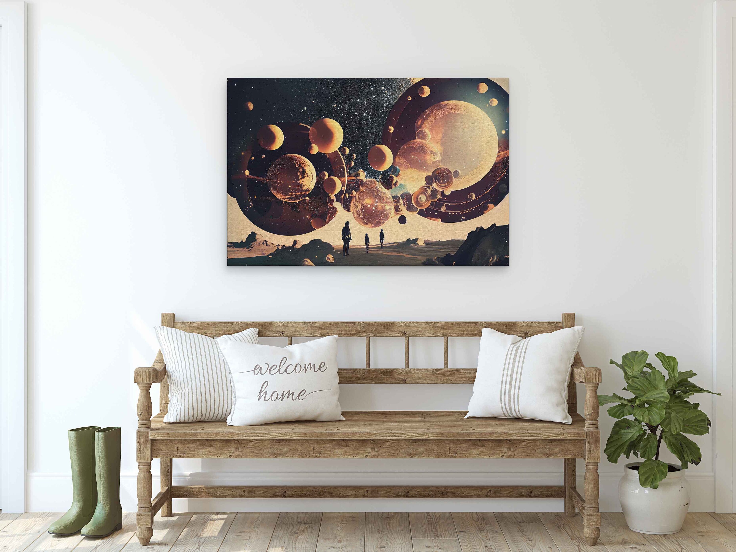 Surrealism Canvas Art | Space Surrealism Art | Space Canvas Art | Ready ...