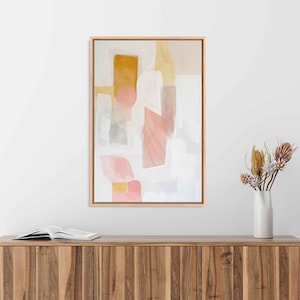 Soft Muted Pastel Color Brush Strokes Minimalist Abstract Wall Art ...