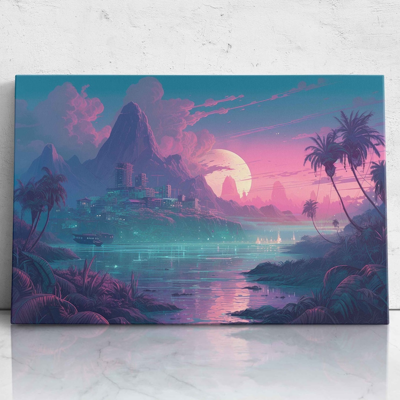 Vaporwave Poster - Etsy
