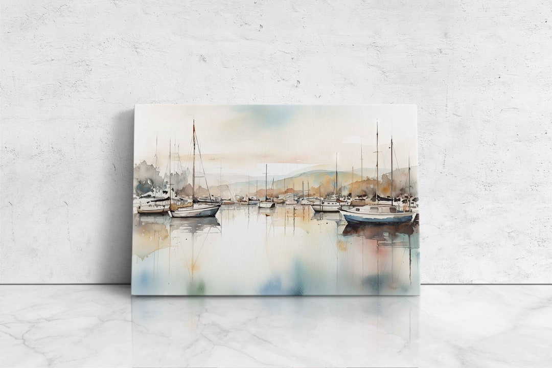 Boat Area Watercolor Painting Boat Arena Artwork Digital - Etsy