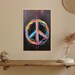 Pop Art Peace Sign Acrylic Wall Art Canvas Print, Trendy Painting ...