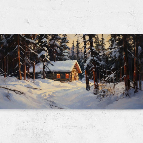 Log Cabin Art - Etsy