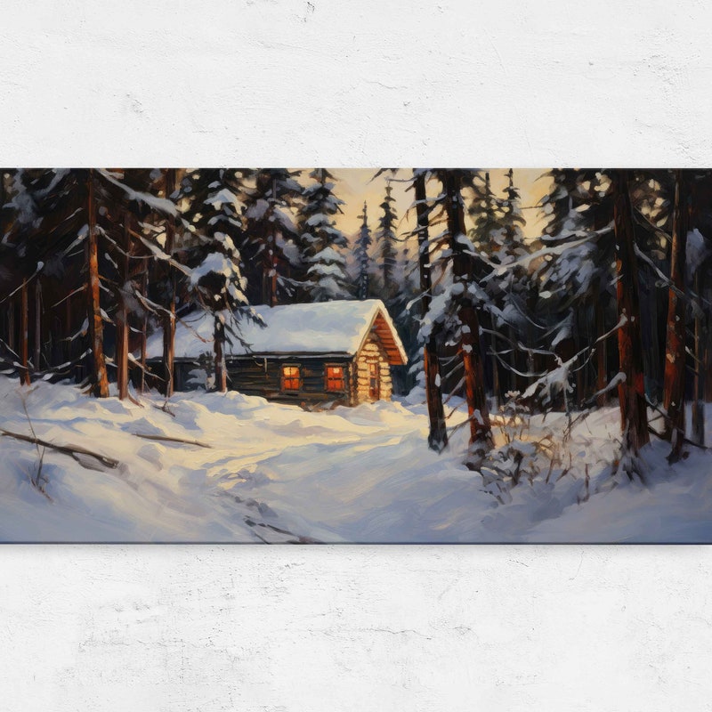 Log Cabin Art - Etsy