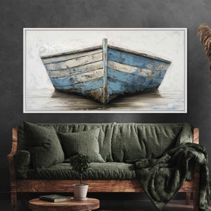 Rustic Wooden Boat Hull Wall Art Canvas Print, Gift for Sailor, Sailing ...