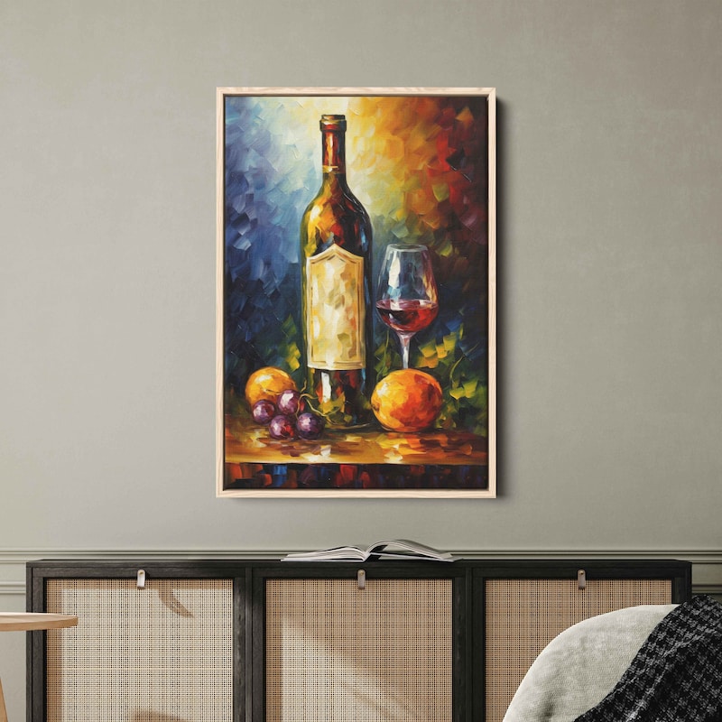 Wine Bottle Painting - Etsy