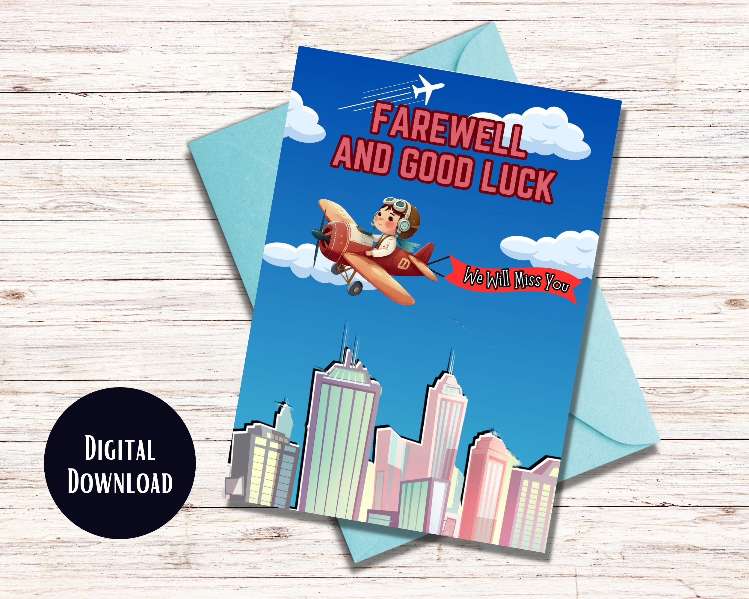 Printable New Job Card Instant Download Farewell Card - Etsy UK