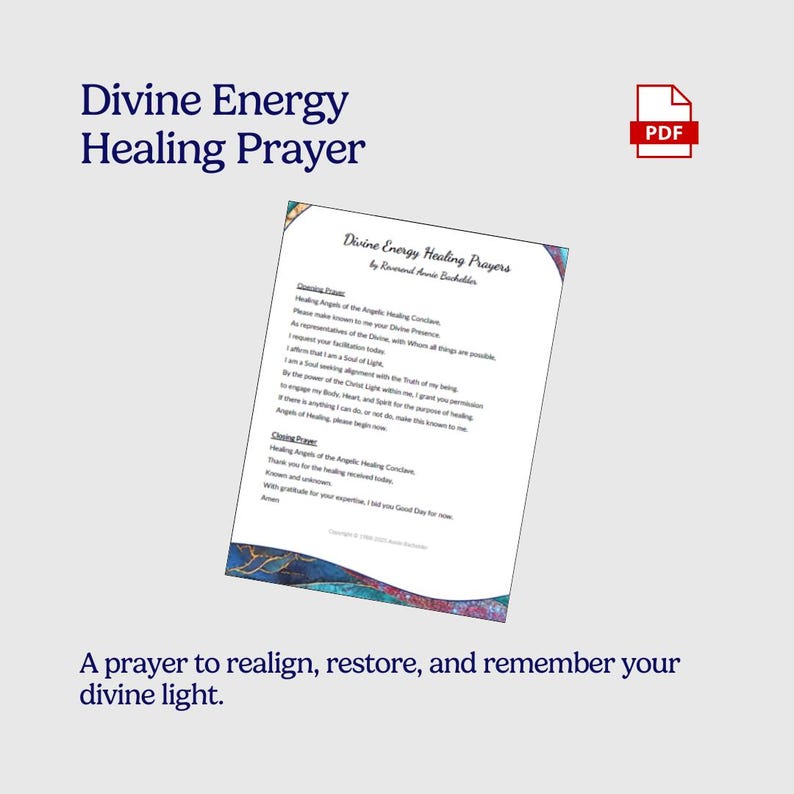 Divine Energy Healing Prayer – Instant Download PDF - Etsy