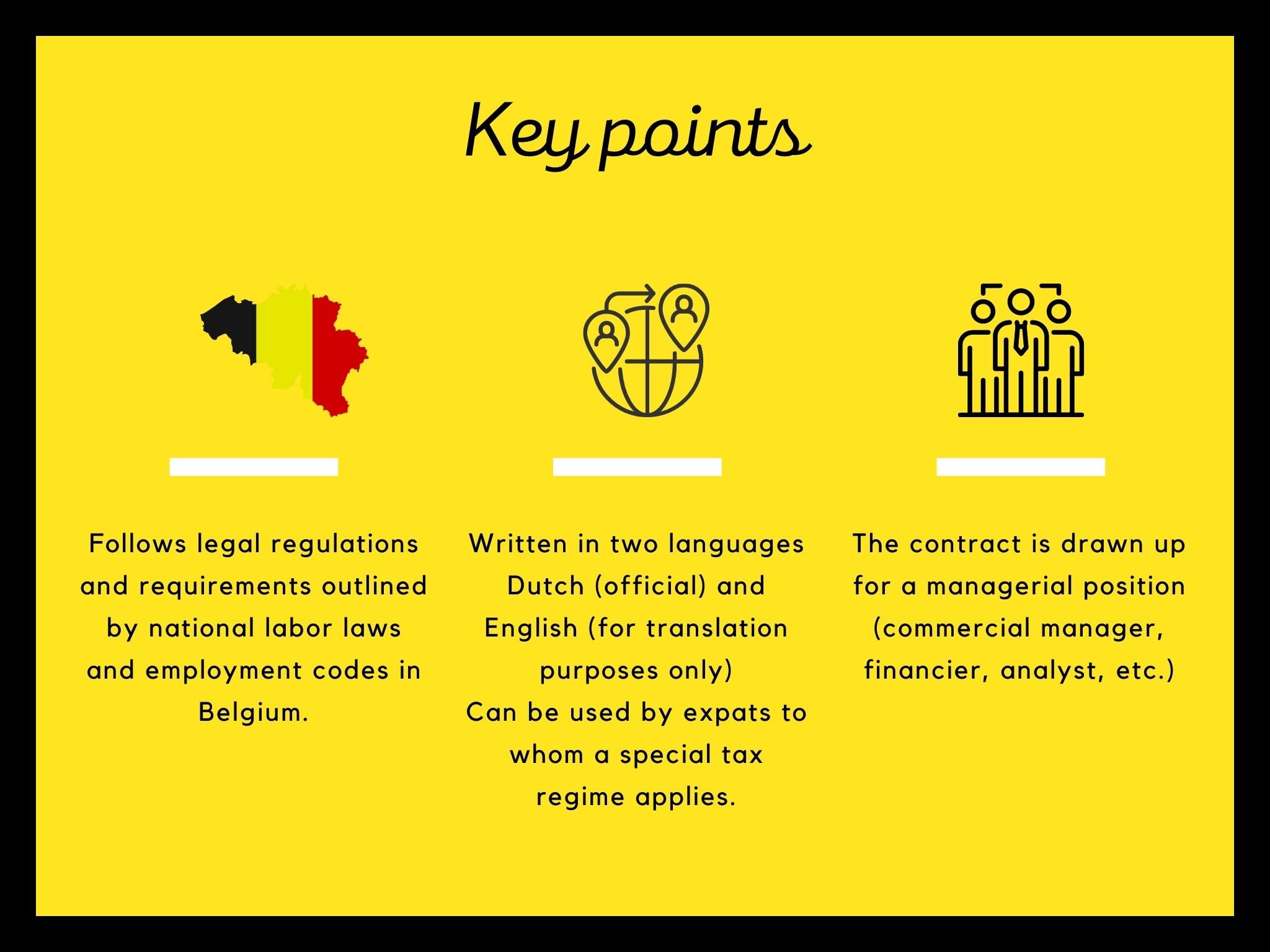 EC Belgium Employment Agreement Contract Template, Bilingual English ...