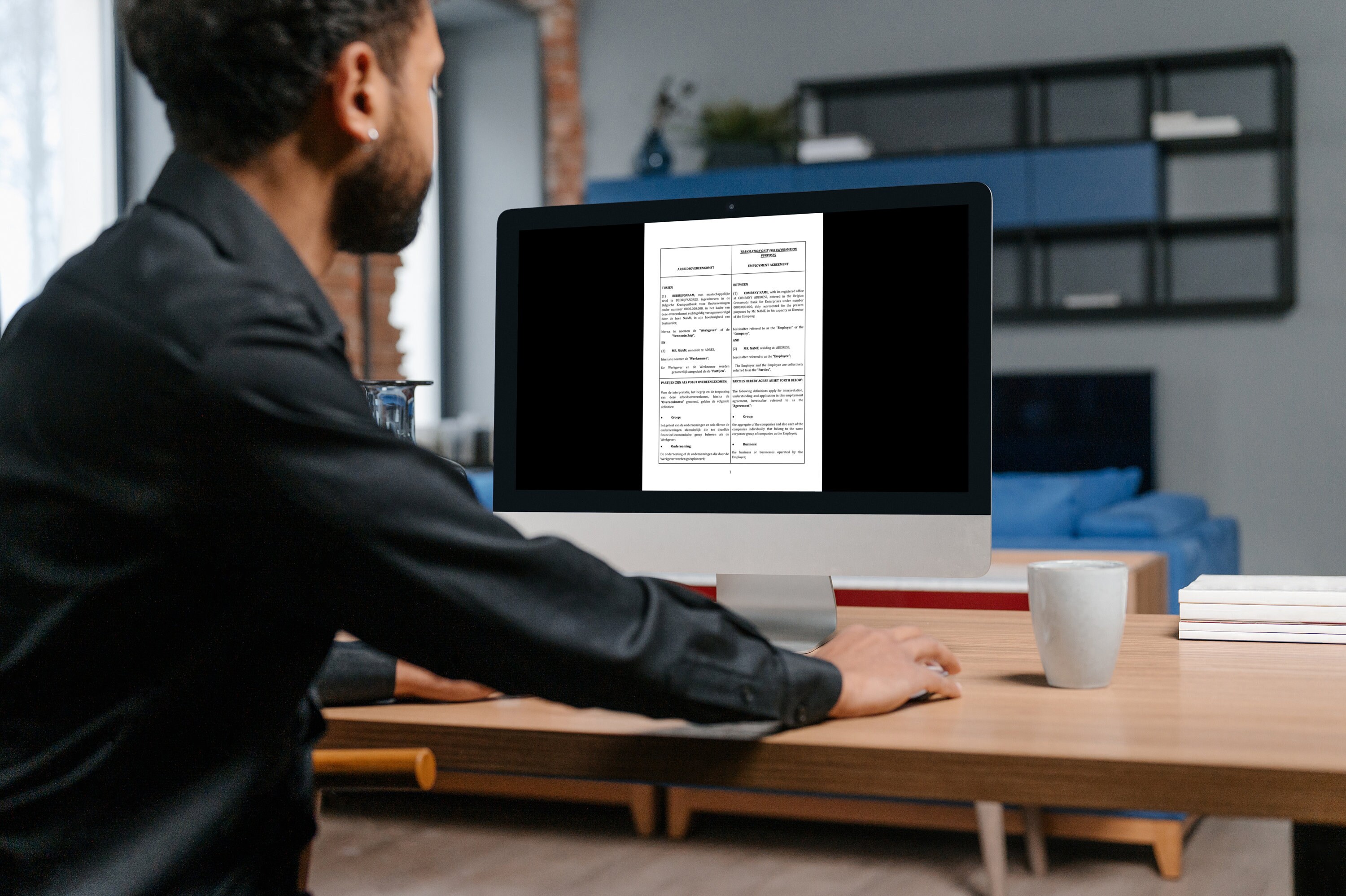 EC Belgium Employment Agreement Contract Template, Bilingual English ...