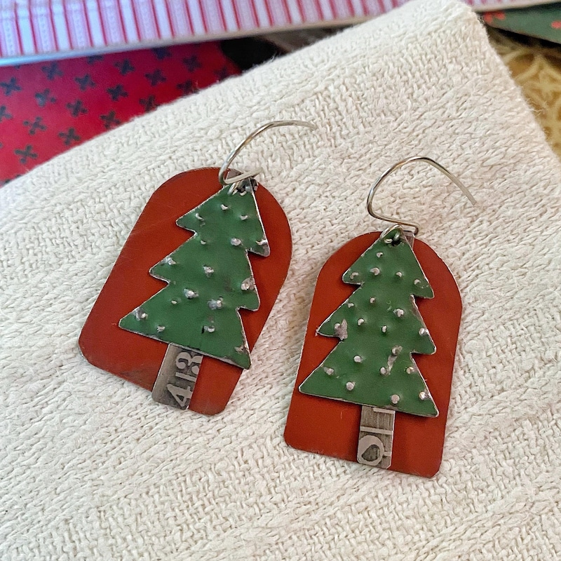 Tin Metal Earring - Etsy