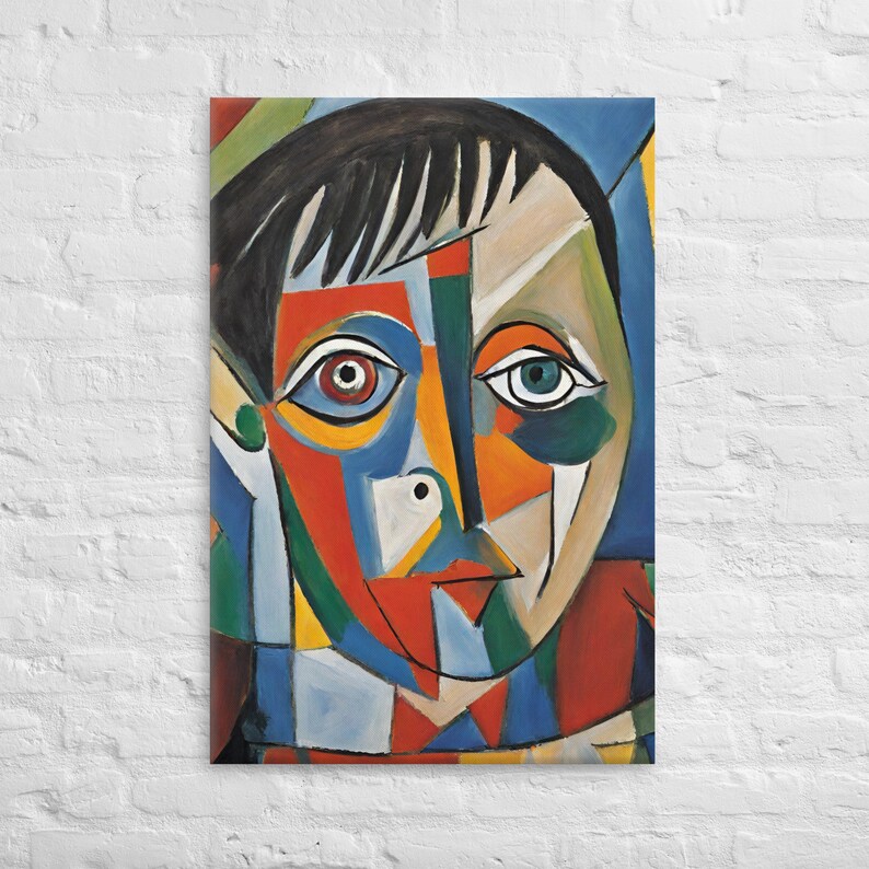 Sad Man by Blake Picasso Canvas - Etsy