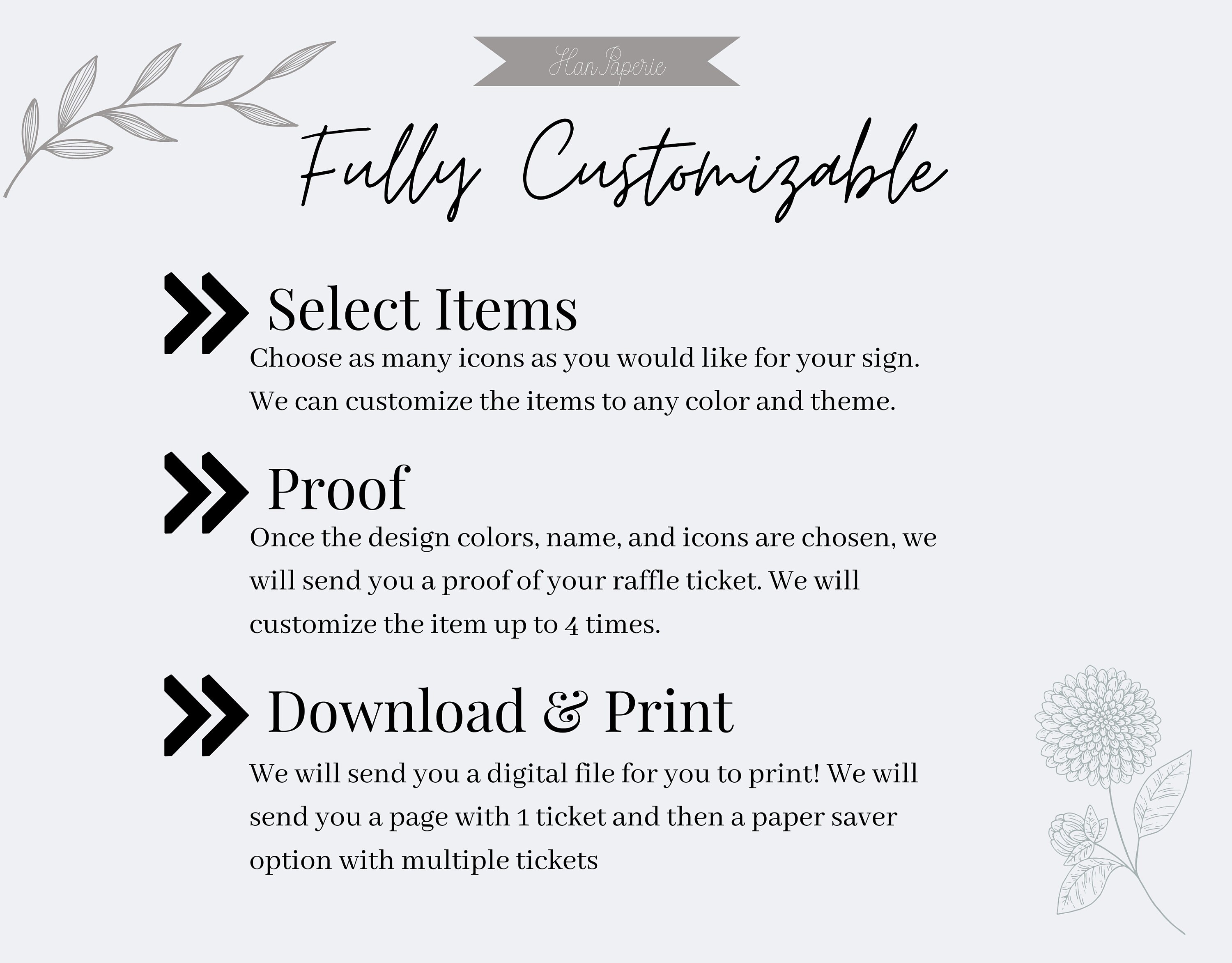 Doljabi Raffle Tickets DIGITAL FILE - Etsy