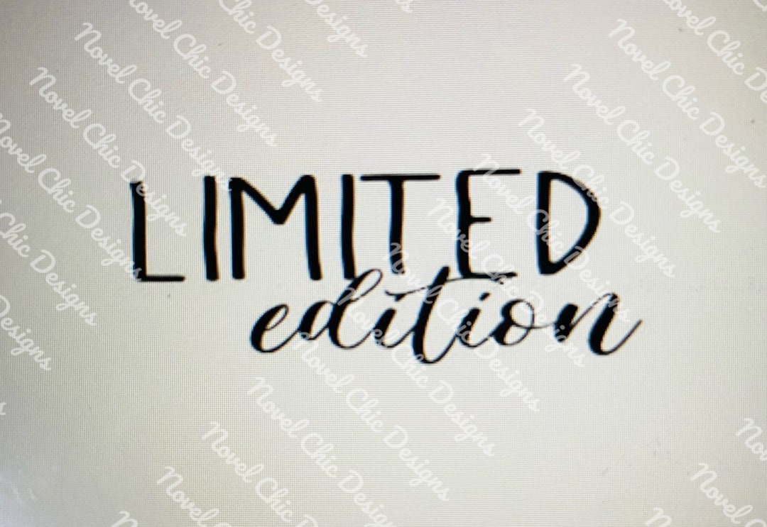 Limited Edition SVG - Etsy