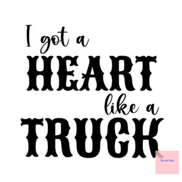 Heart Like a Truck Stencils - Etsy