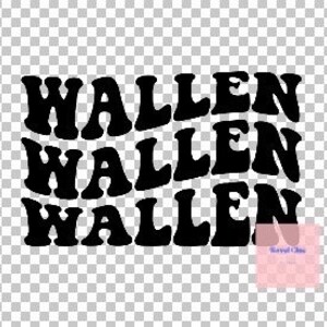 Wallen SVG - Etsy