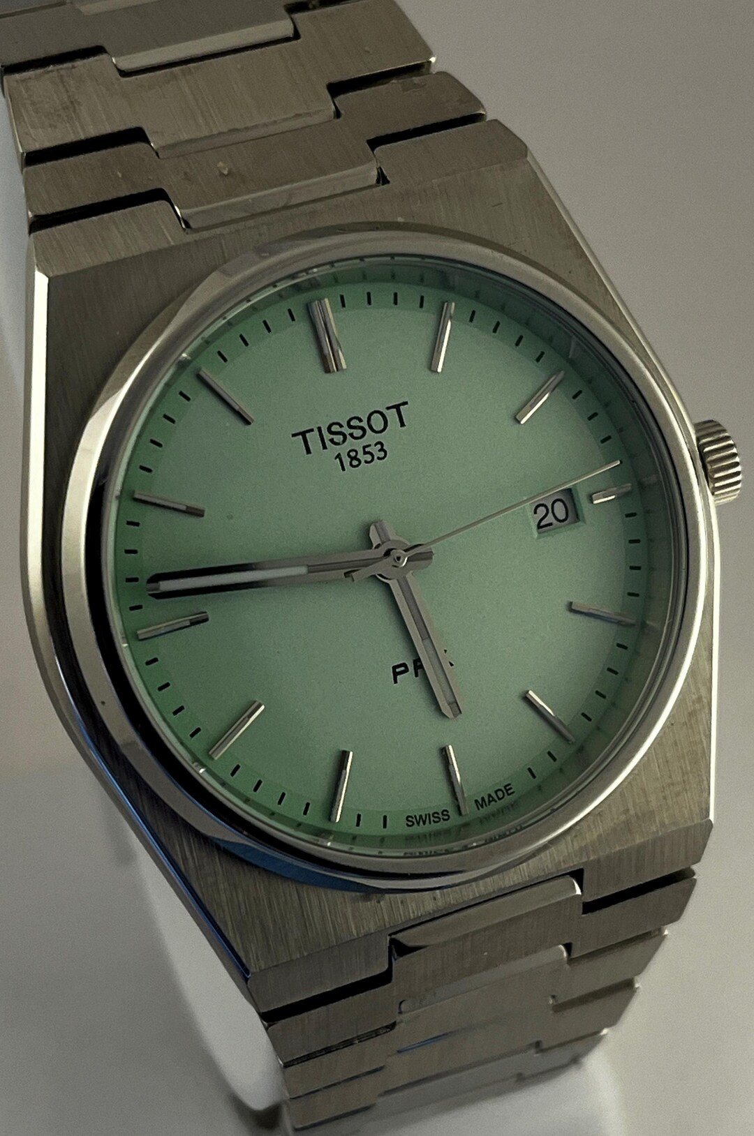 Vintage Tissot PRX Automatic Green Dial Date Analog Men's Wrist Watch ...