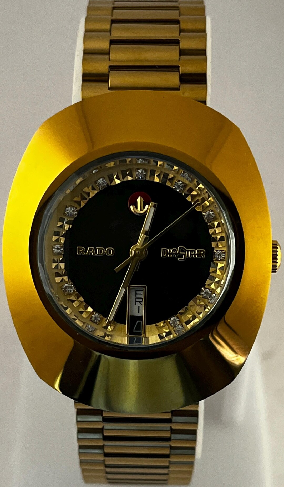 Vintage RADO DIASTAR Automatic Black Dial Day Date Men's Wrist Watch Free Shipping - Etsy