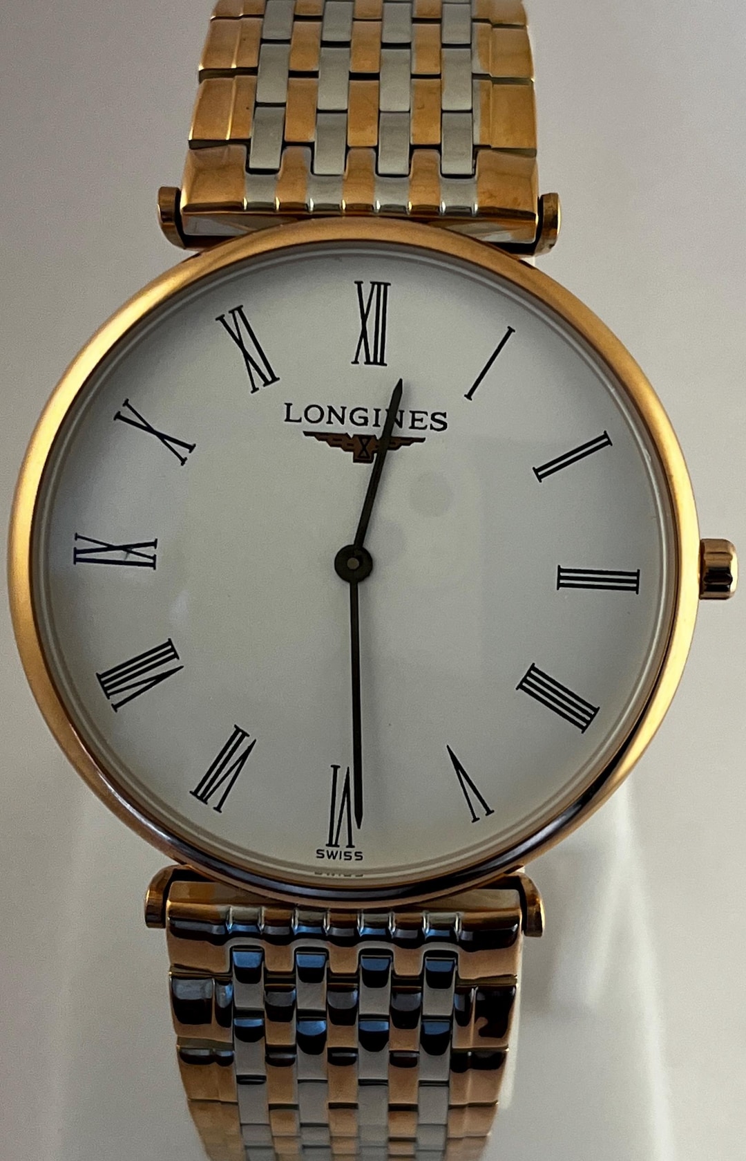 Vintage Longines Quartz Slim White Dial Analog Men's Wrist Watch Free ...