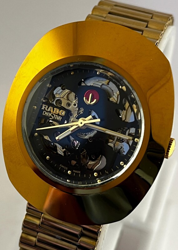 Vintage RADO DIASTAR Automatic Black Dial Men's Wrist… - Gem