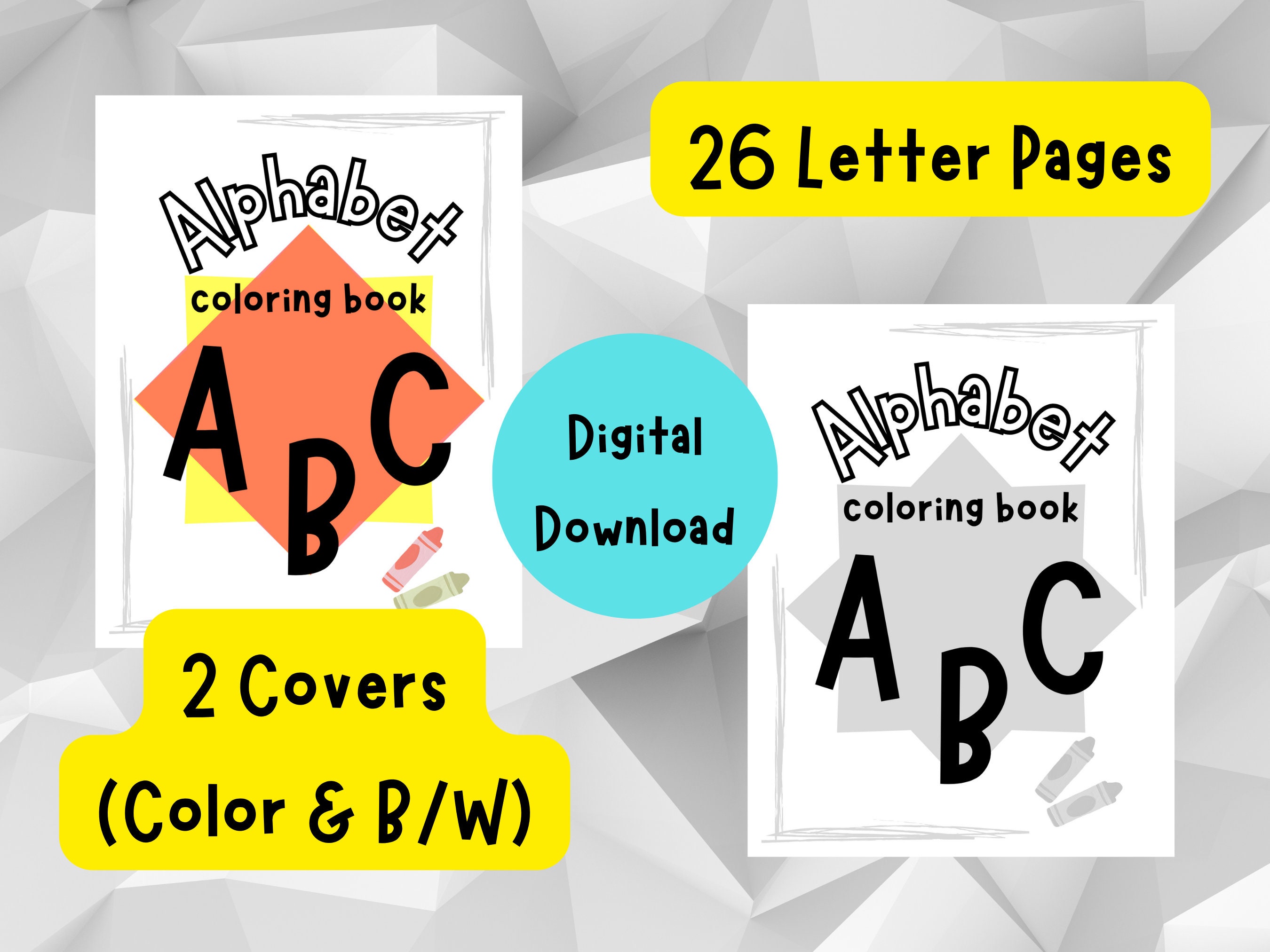 Printable ABC Coloring Book Printable Alphabet Coloring Book Alphabet ...