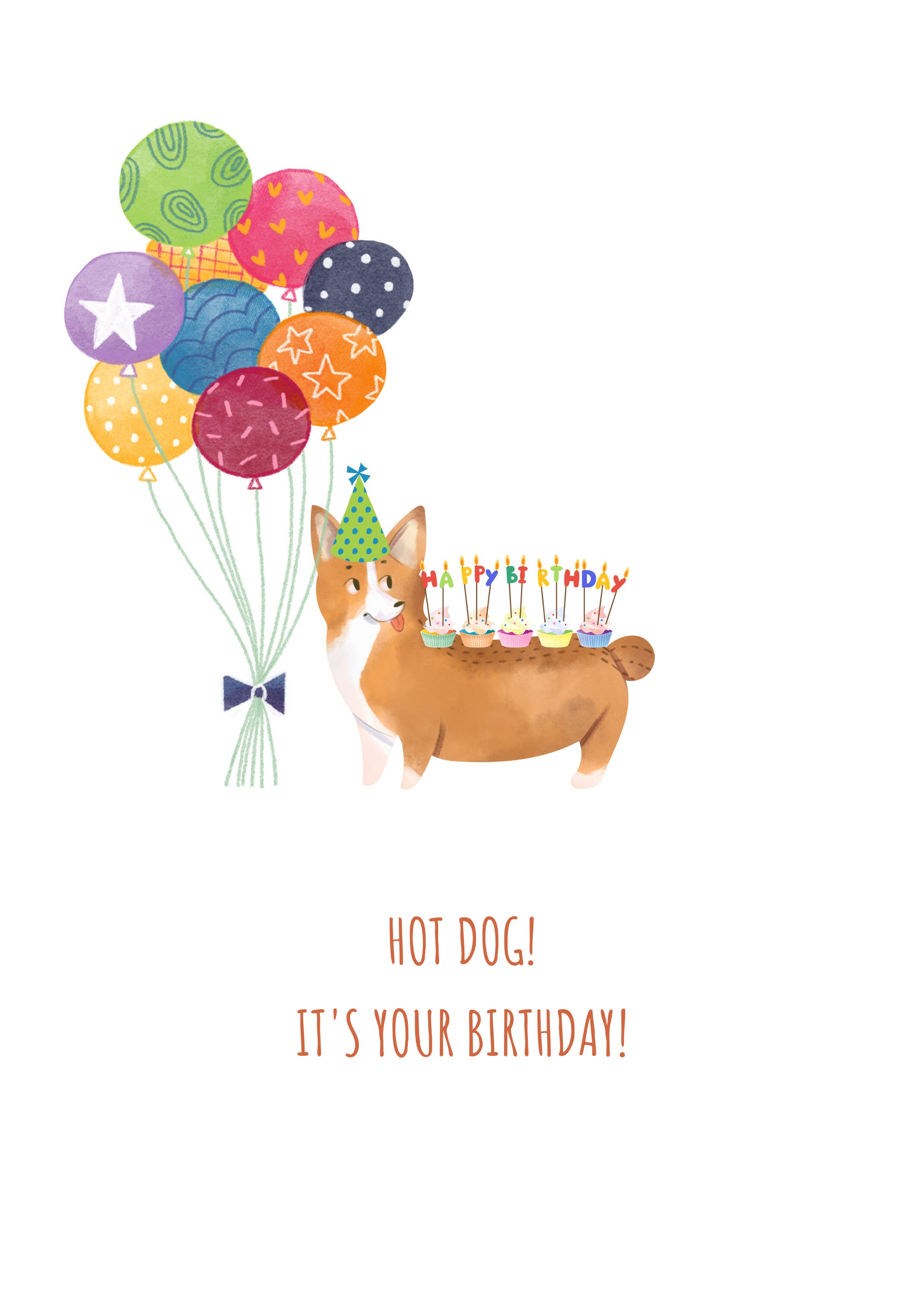 Editable Funny Birthday Card, Birthday Printable Card, Dog Digital ...
