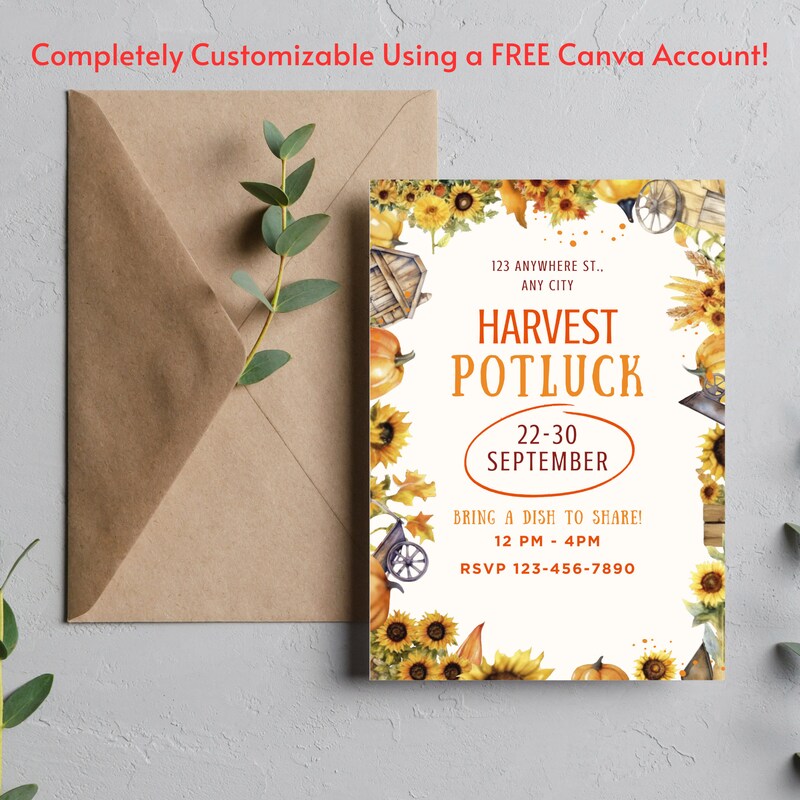 Fall Invitations - Etsy