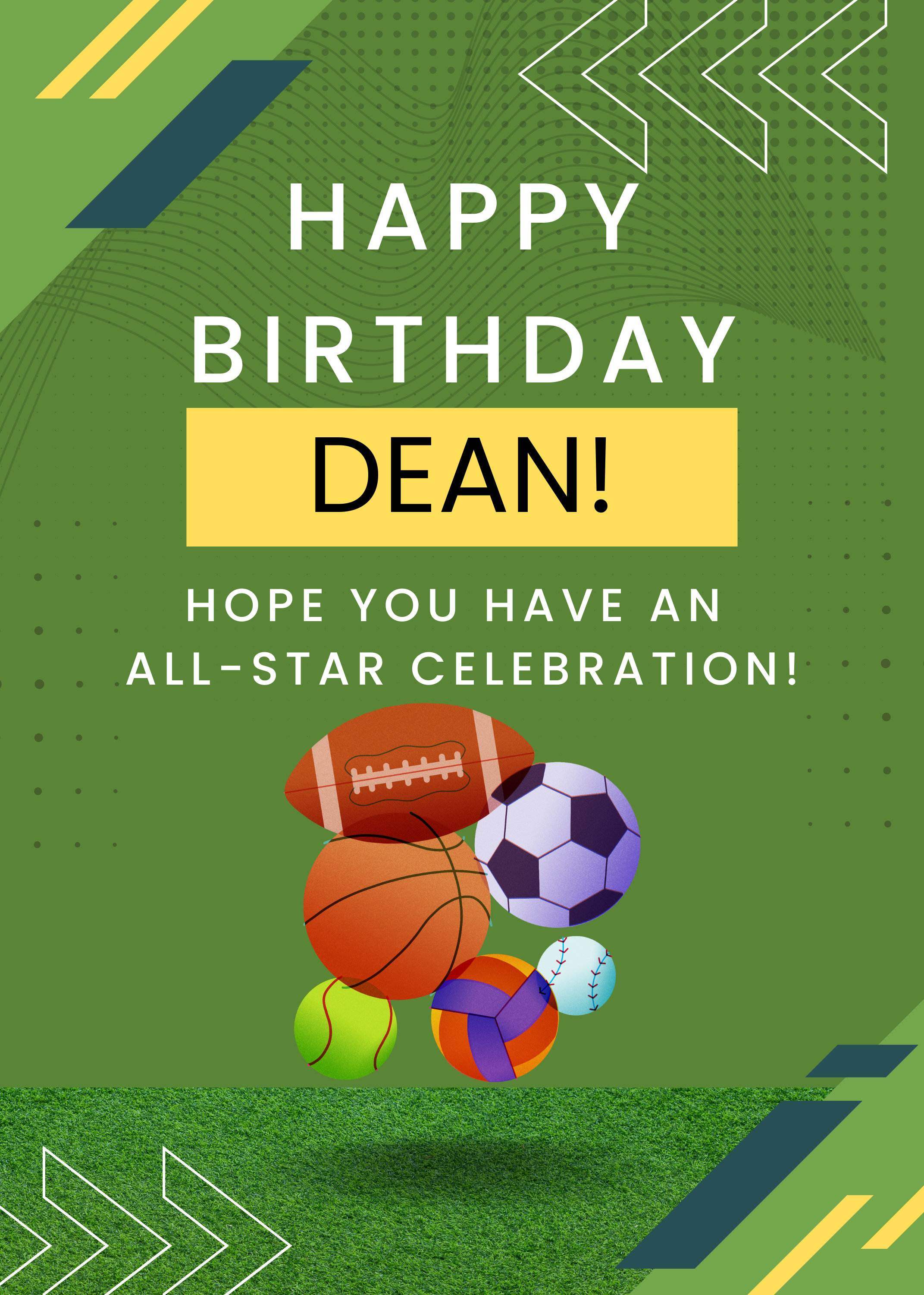 Editable Sports Athlete Birthday Card, Printable Card, Sports Digital ...