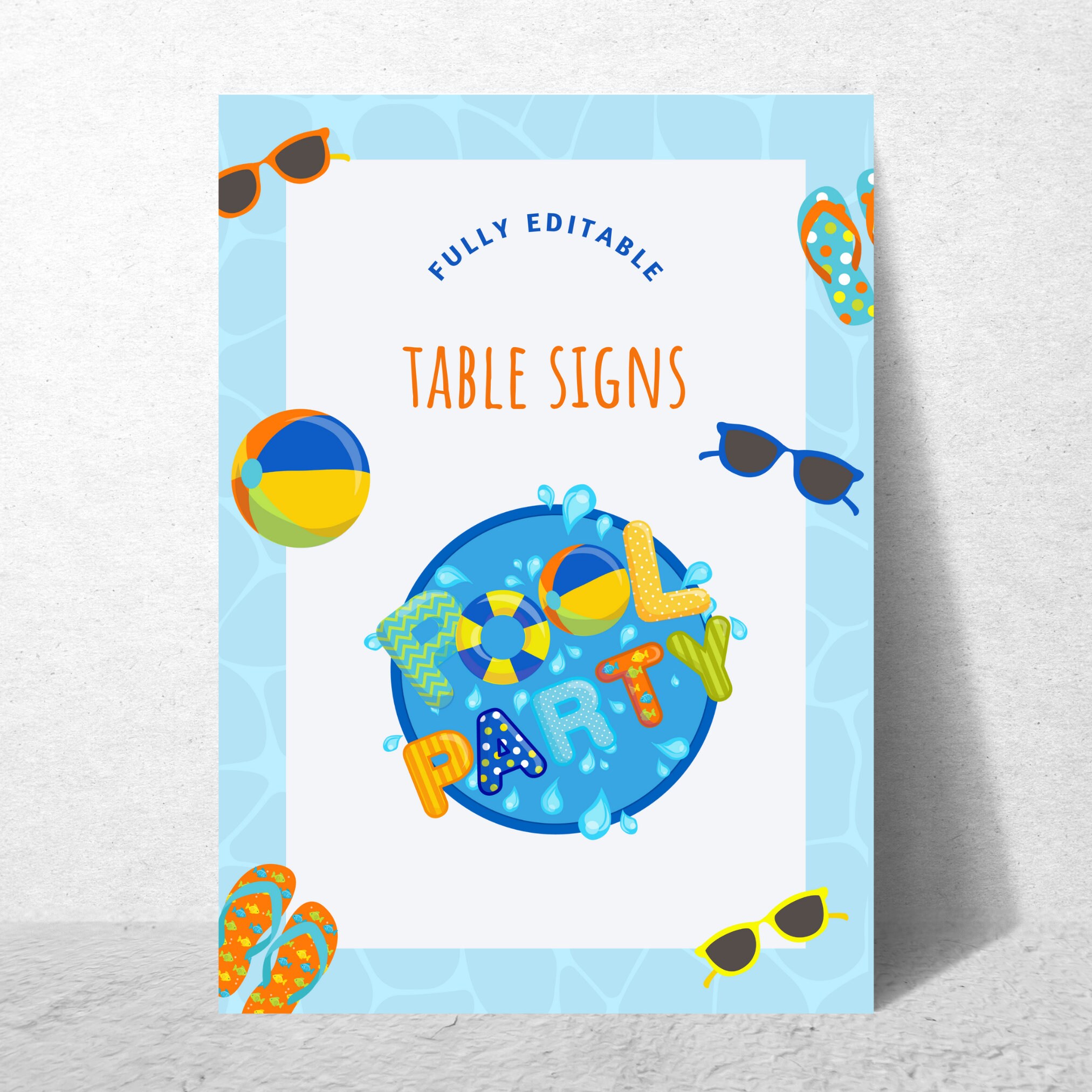 Editable Food Signs for Birthday, Sign for Party, Event, Edit With ...