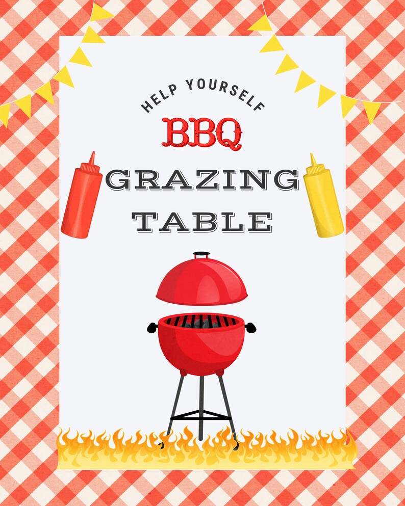 Editable Food Signs for Birthday, Sign for Party, Event, Edit With ...