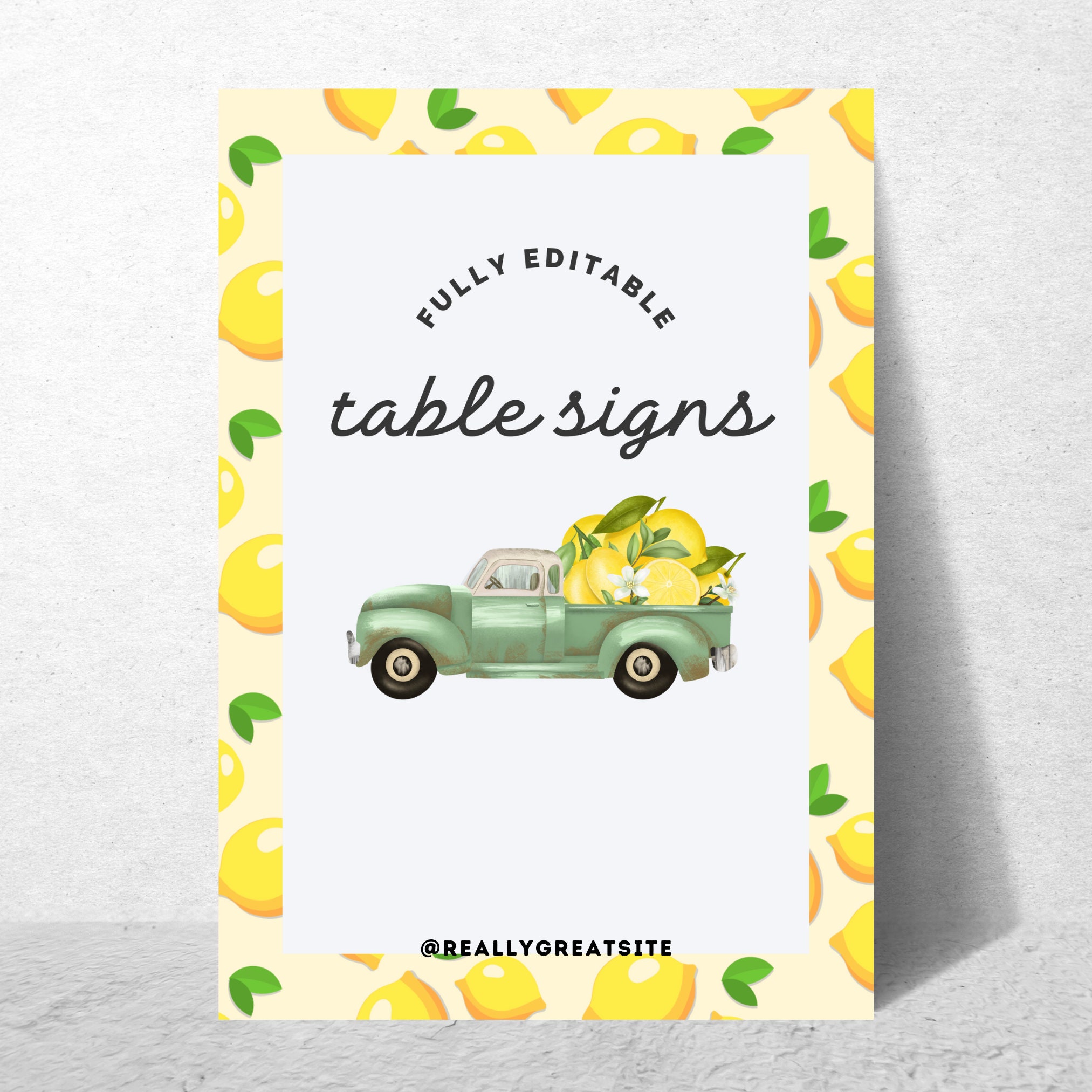 Editable Food Signs for Birthday, Sign for Party, Event, Edit With ...