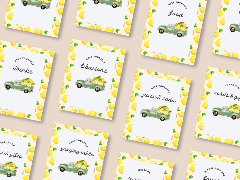 Editable Food Signs for Birthday Sign for Party Event Edit - Etsy