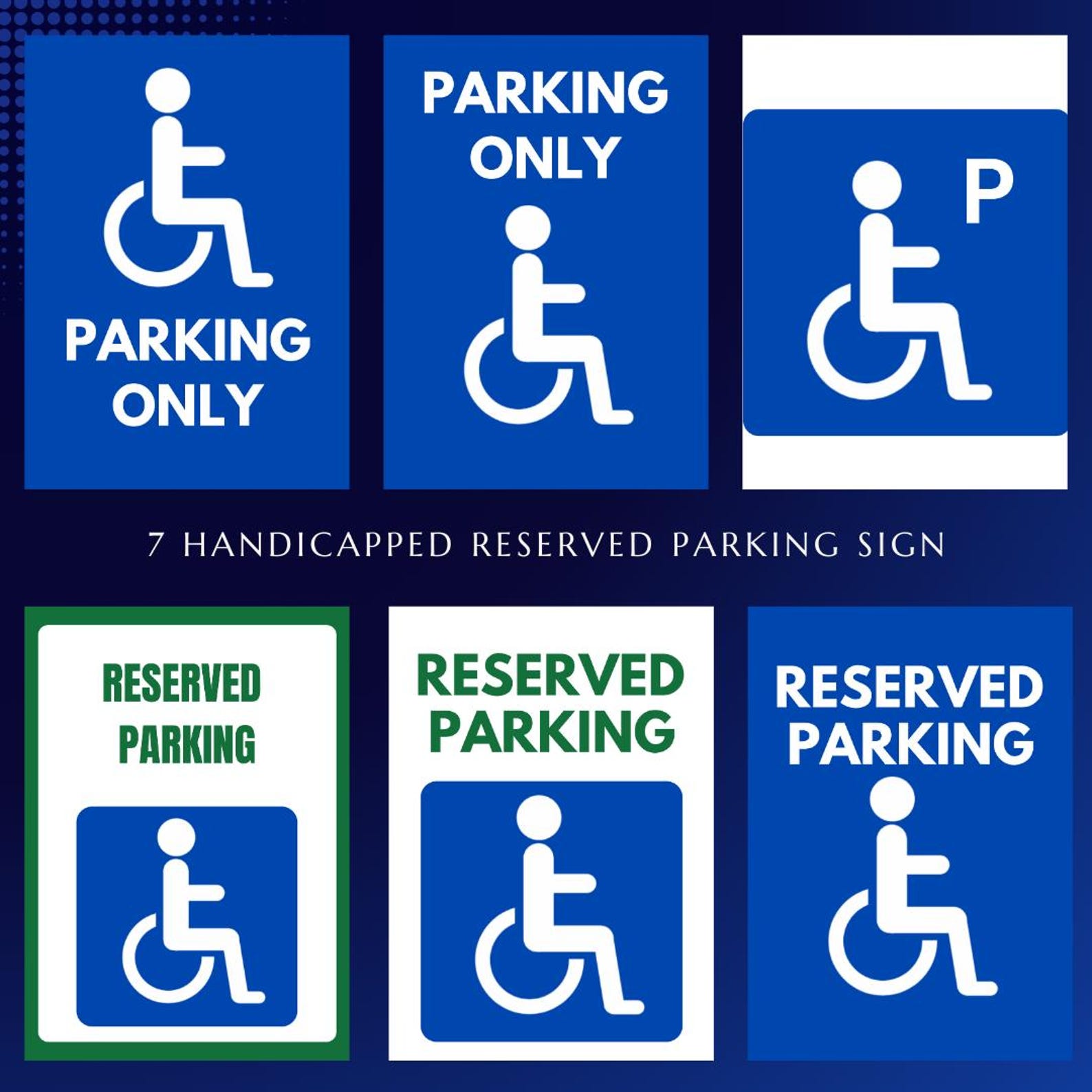 Handicap Parking Printable | Handiccaped Placard Wheelchair | Printable ...