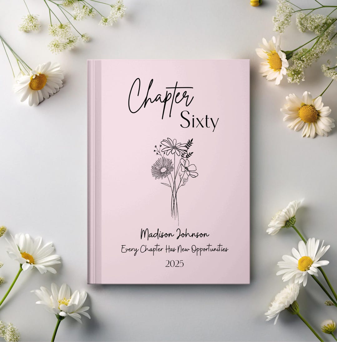 Chapter 60 Journal, Custom 60th Birthday Gift for Book Lovers - Etsy