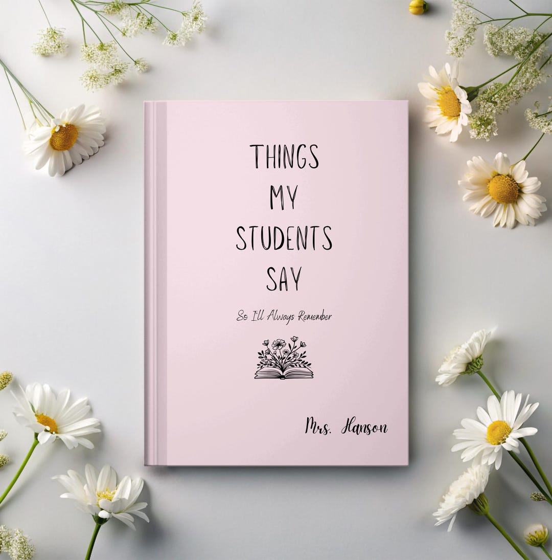 Personalized Teacher Notebook, Custom Teacher Gift, Teacher Journal ...