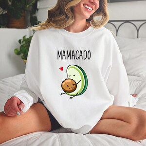 Mamacado Sweatshirt, Baby Announcement Hoodie, New Mom Gift, Pregnancy ...