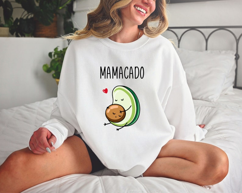 Mamacado Sweatshirt, Baby Announcement Hoodie, New Mom Gift, Pregnancy ...