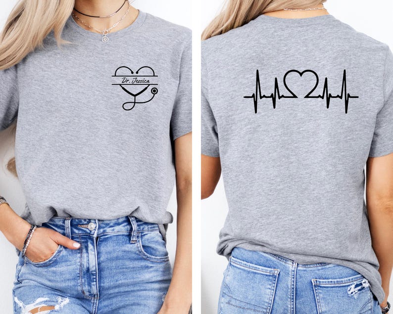 Custom Doctor Shirt, Custom Doctor Shirt, Back and Front, New Doctor ...