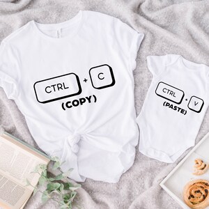 Copy Paste Shirt Set - Father and Baby Matching Shirts Copy and Peste ...