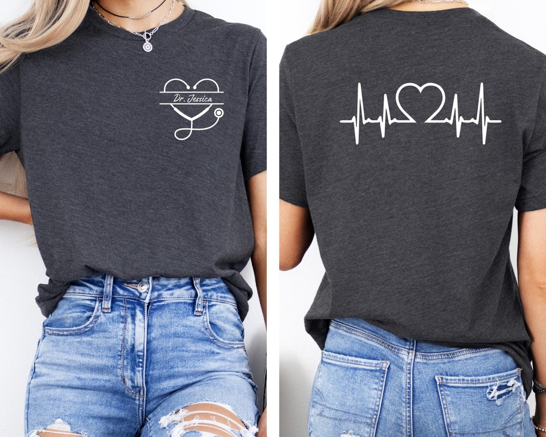 Custom Doctor Shirt, Custom Doctor Shirt, Back and Front, New Doctor ...