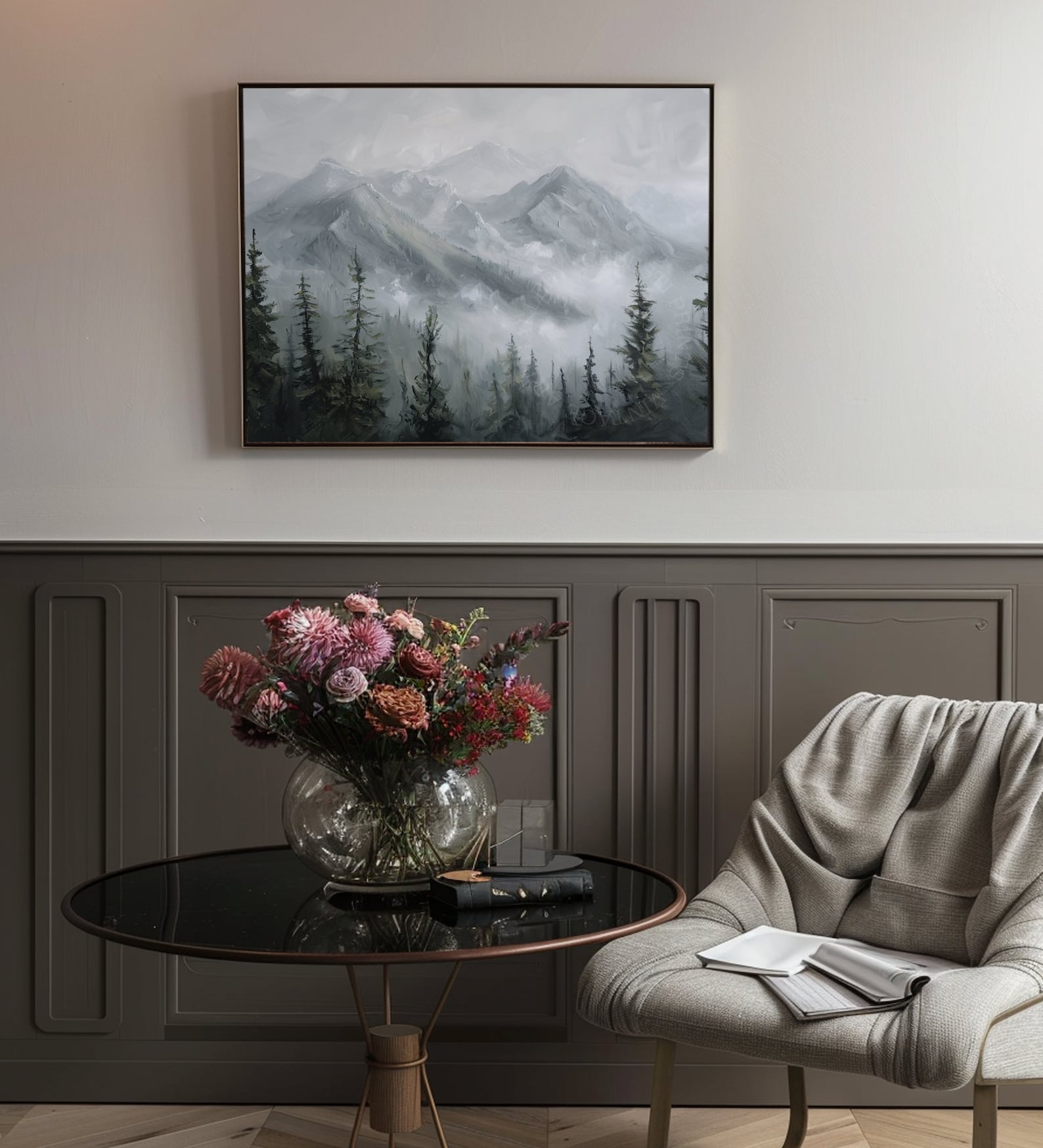 Alberta Painting, Banff Home Decor, Lake Print, Alberta Wall Decor ...