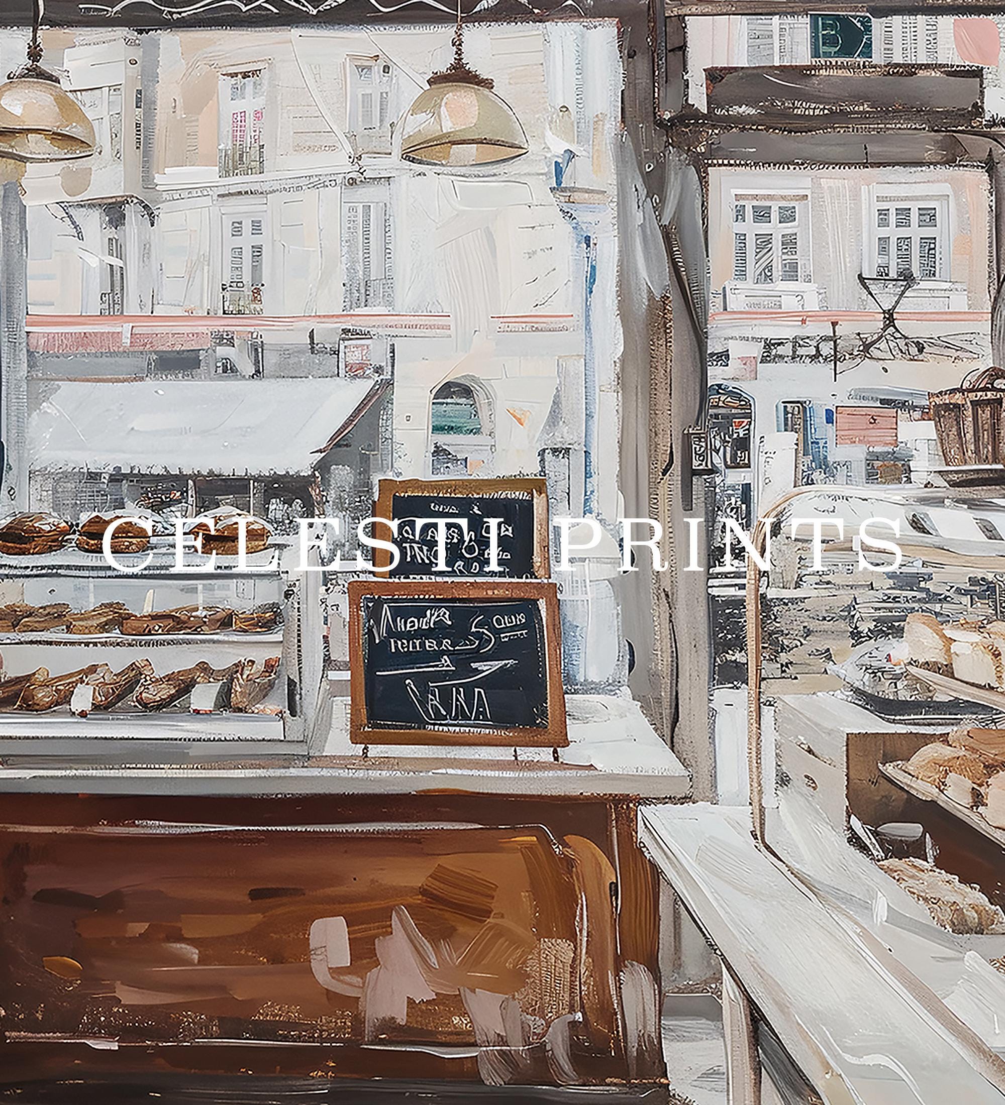 Bakery Wall Art, Kitchen Wall Art, French Bakery Painting, Bakery Decor ...
