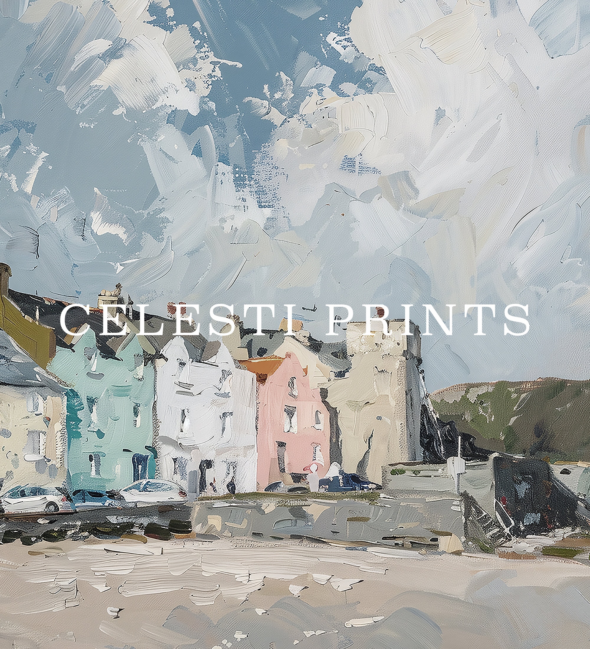 Tenby Wall Decor, City Art Print, Wales Painting, Tenby Painting ...