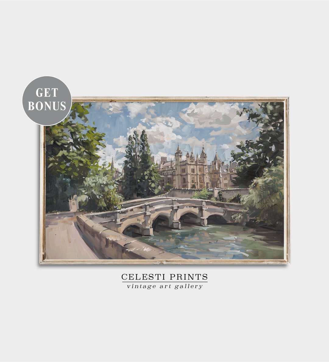 Oxford Wall Decor, England Painting, Oxford Print, Travel Art, Oxford ...