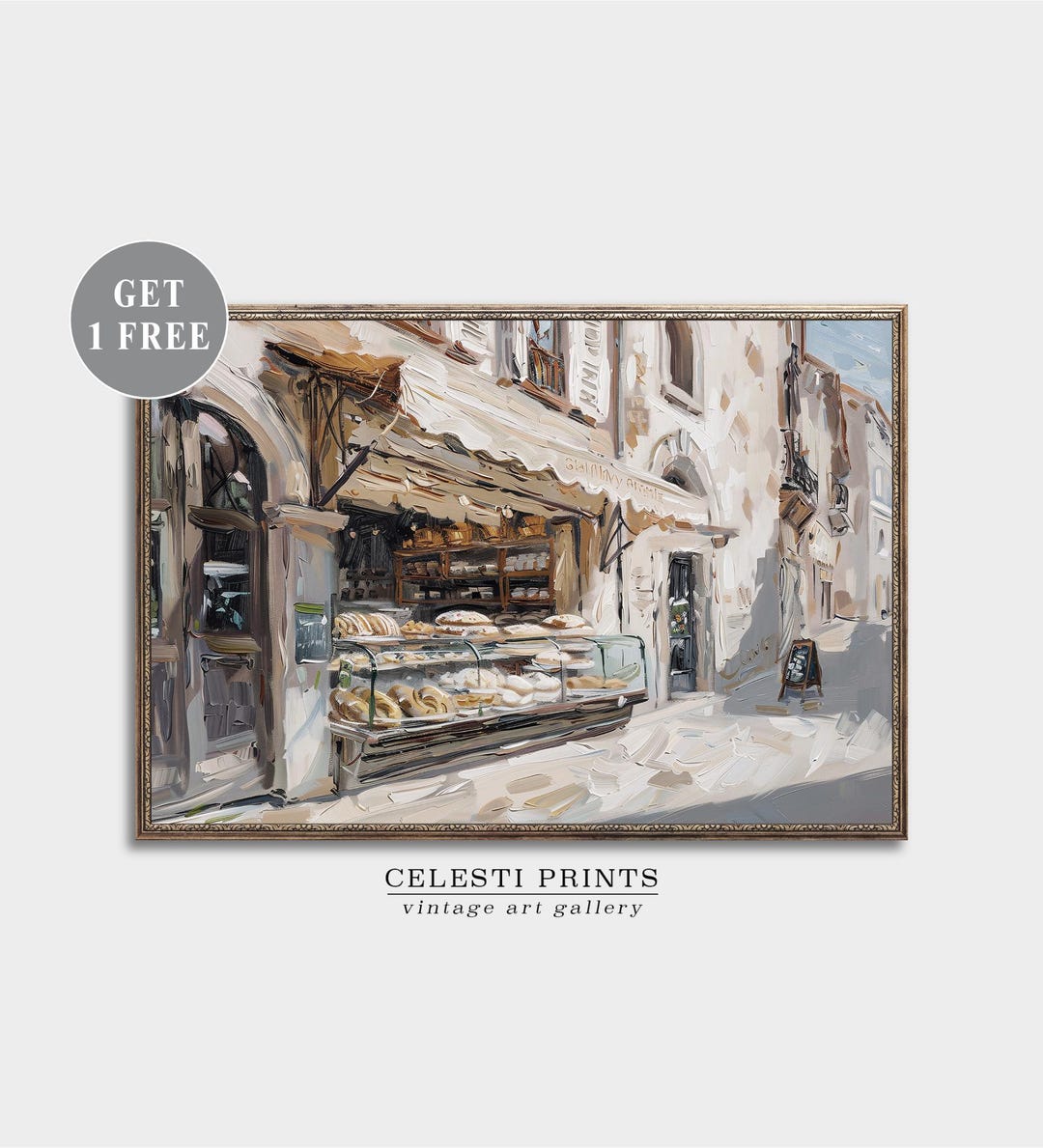 French Bakery Painting, Bakery Decor, Cafe Wall Art, Bakery Wall Art ...