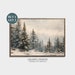 Pine Tree Painting, Scandi Wall Art, Winter Forest Christmas Painting ...