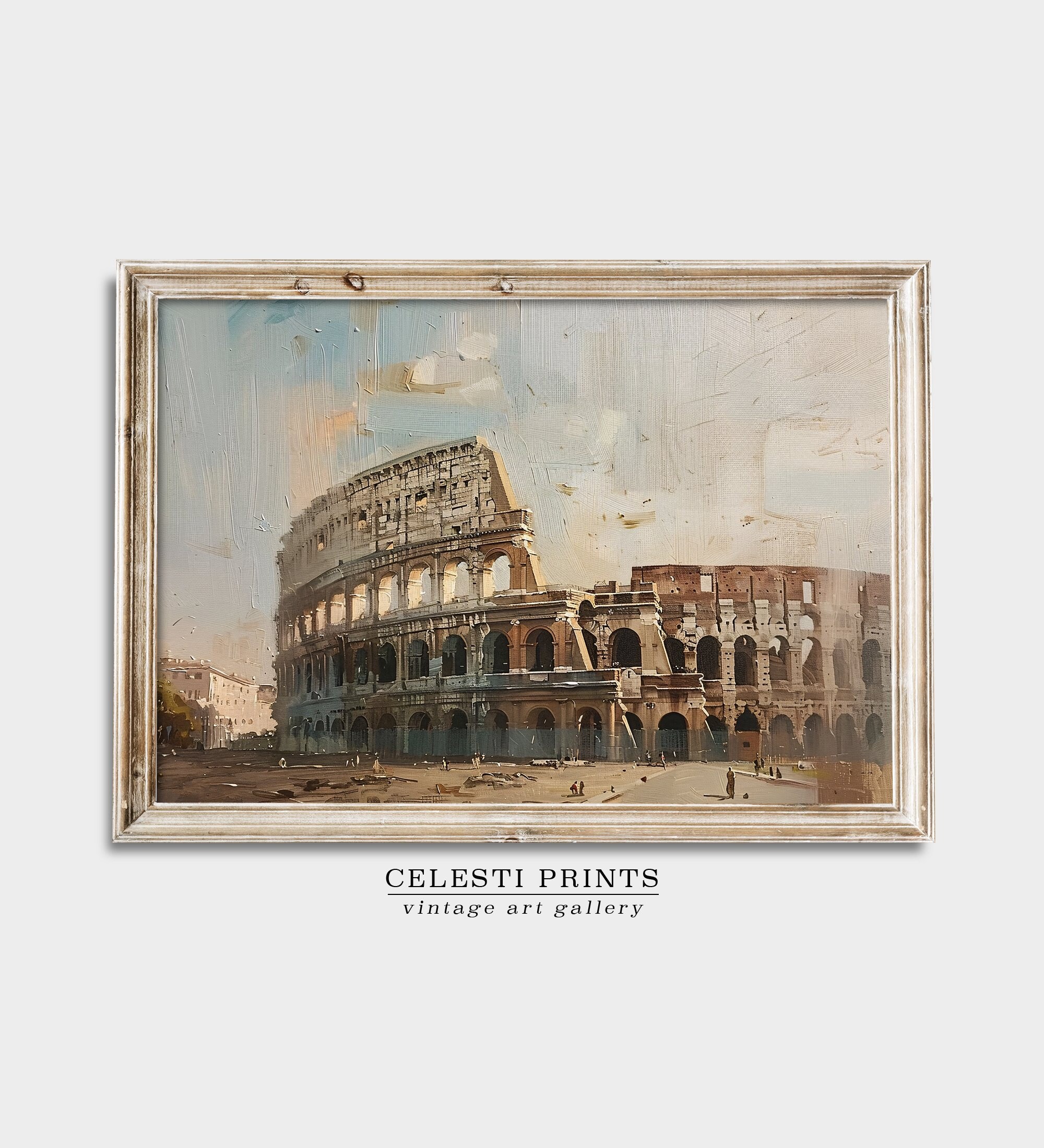Colosseum Painting, Colosseum Art Print, Rome Art Print, Antique ...