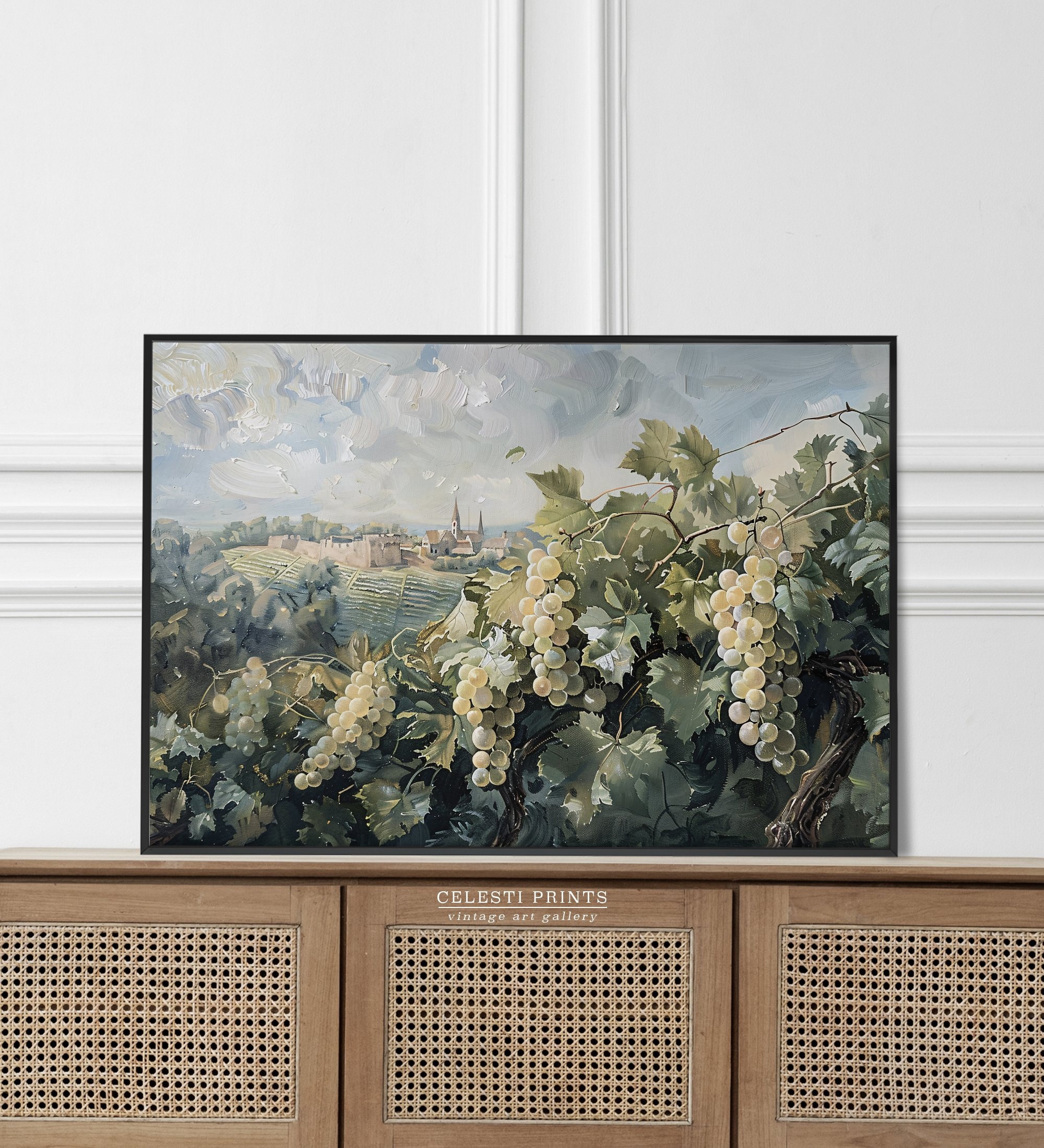 Wall Art for Winery, Vine Art Print, Vineyard Wall Art Vintage ...