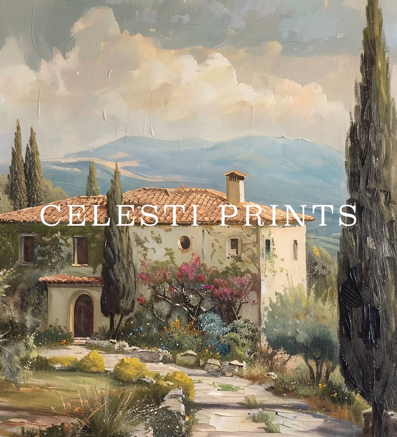 French Countryside Print, French Farmhouse Decor, Provence Countryside ...