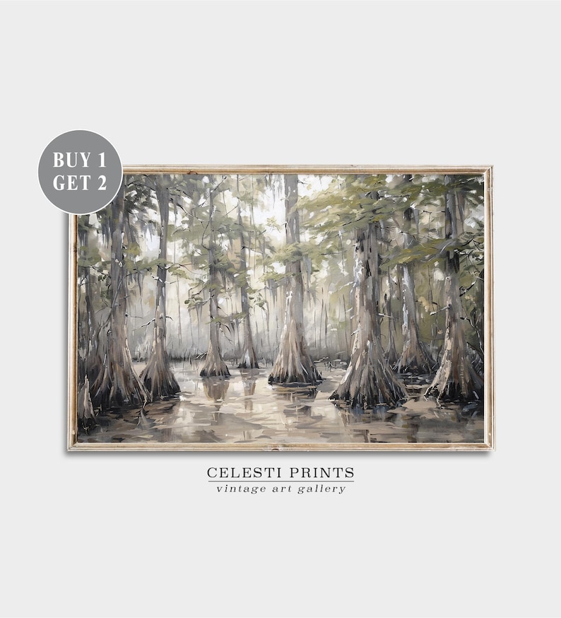 Louisiana Travel, Swamp Artwork, USA Art, Travel Gift, Louisiana Print ...